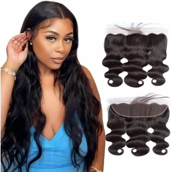 13x4 Lace Frontal Closure Wave Human Hair Unprocessed Brazilian Virgin ...