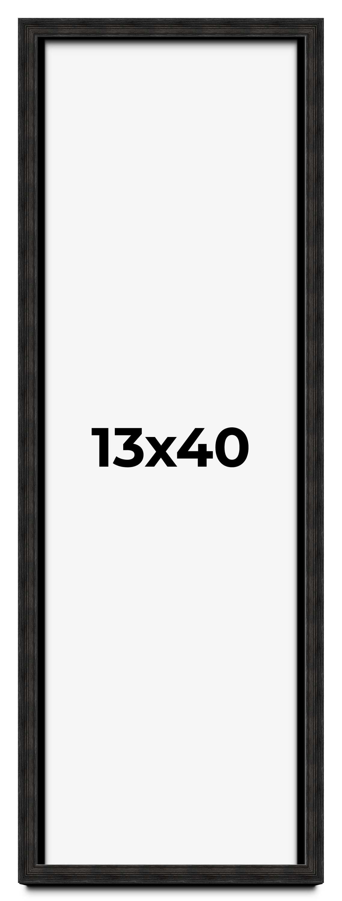 13x40 Shadow Box Black Rustic Barnwood Display Frame | 1.125 Inch Deep ...