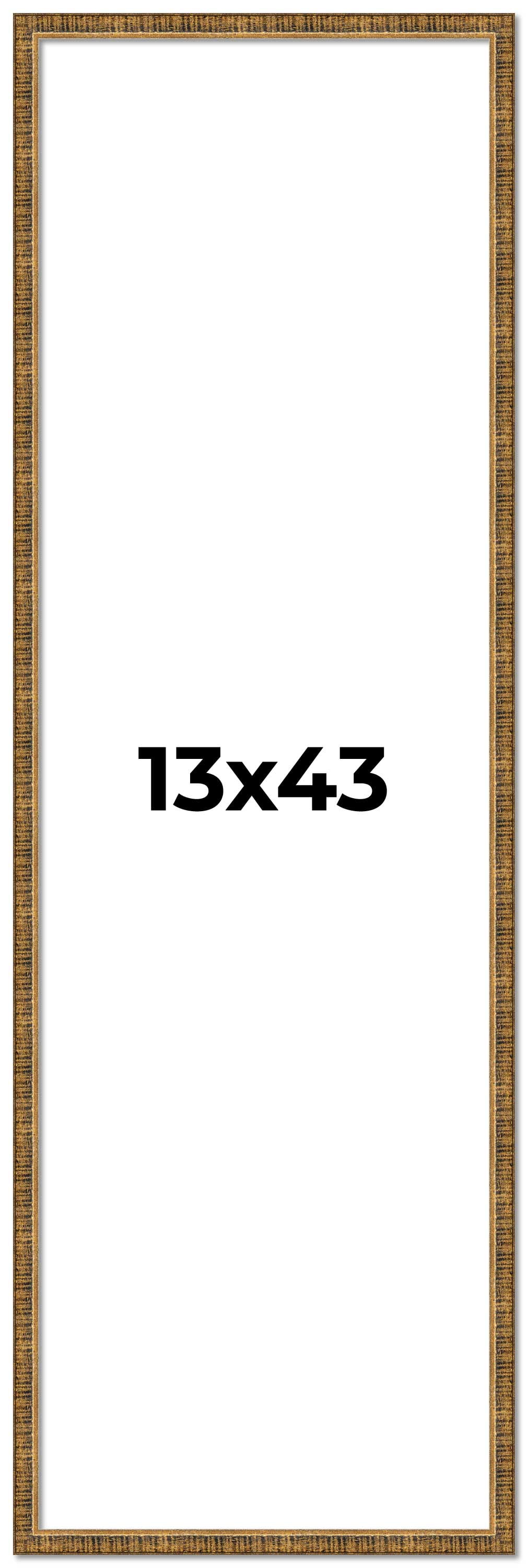13x43 Frame Gold Solid Wood Picture Frame - Complete Modern Photo Frame ...