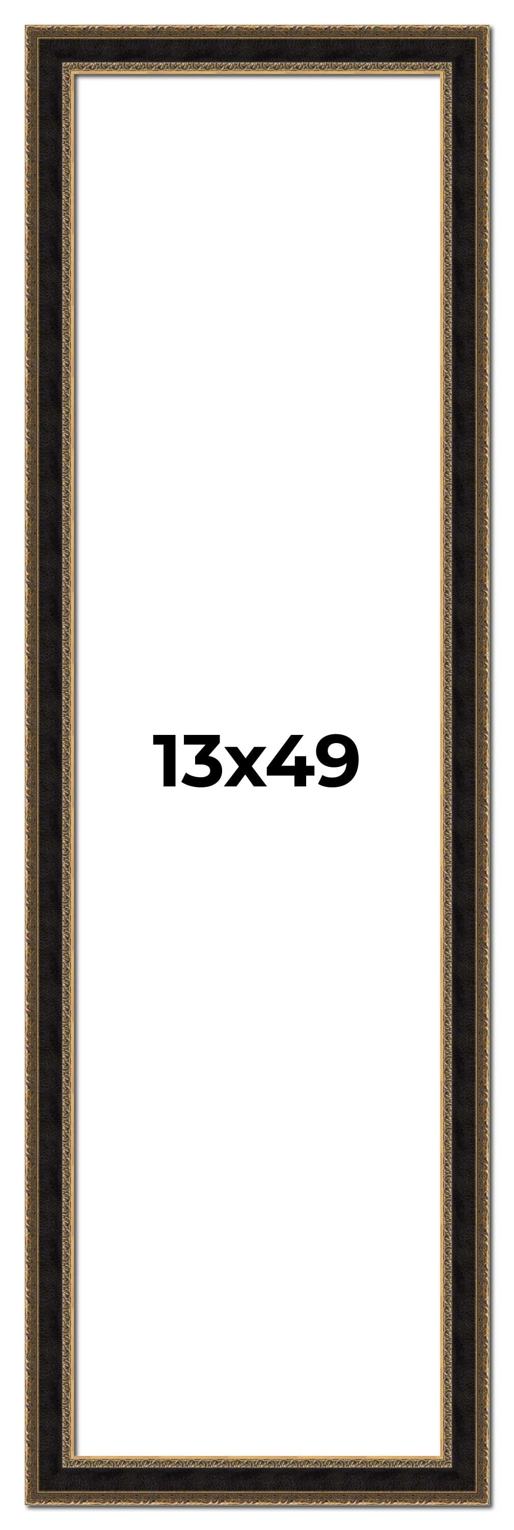 13x49 Frame Gold Antique Vintage Sold Wood Picture Frame | 1.75 Inch ...