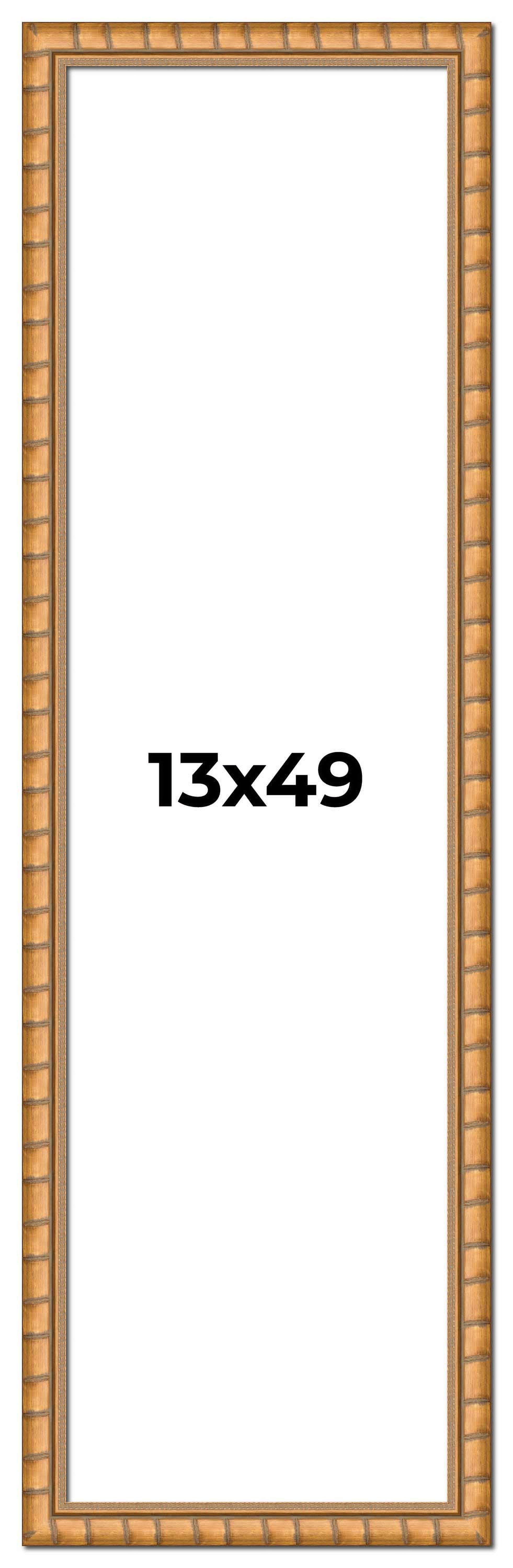 13x49 Frame Gold Real Wood Picture Frame Width 1.5 inches | Interior ...