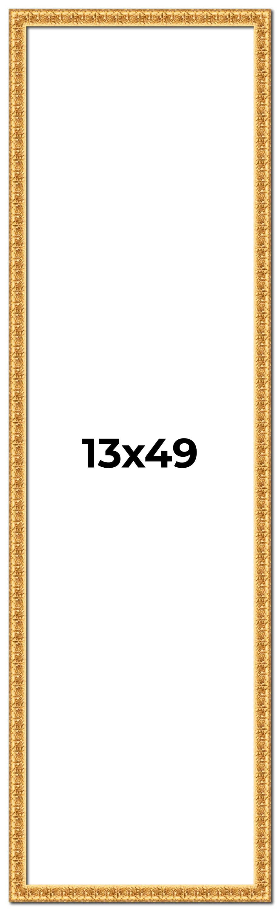 13x49 Frame Gold Real Wood Picture Frame Width 1 inches | Interior ...