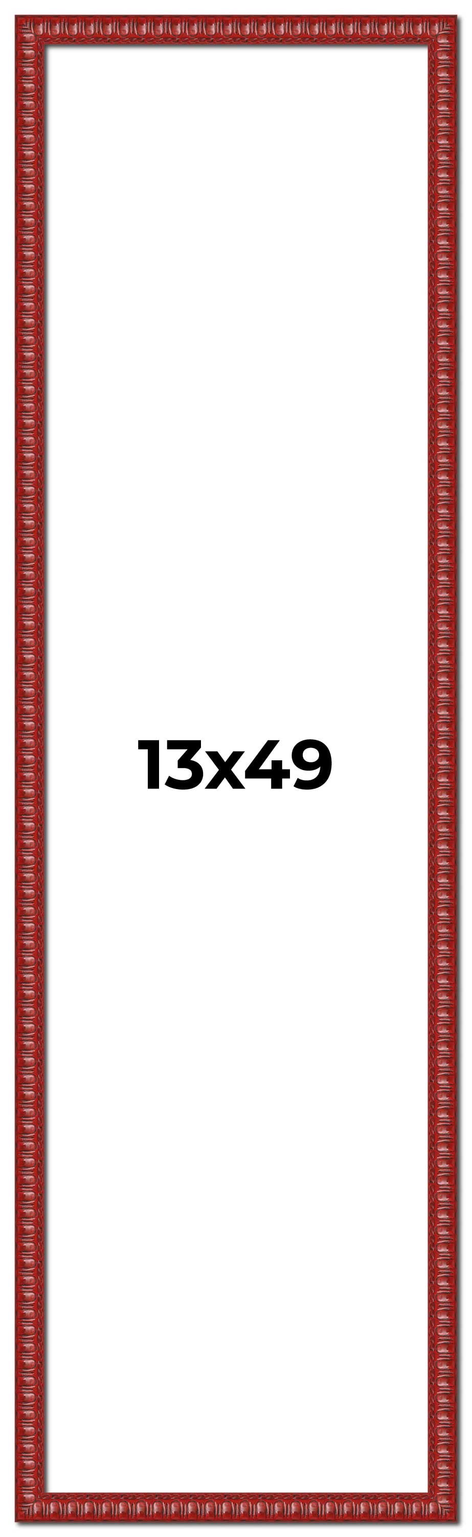 13x49 Frame Red Solid Wood Picture Frame Width 1 Inches | Interior ...