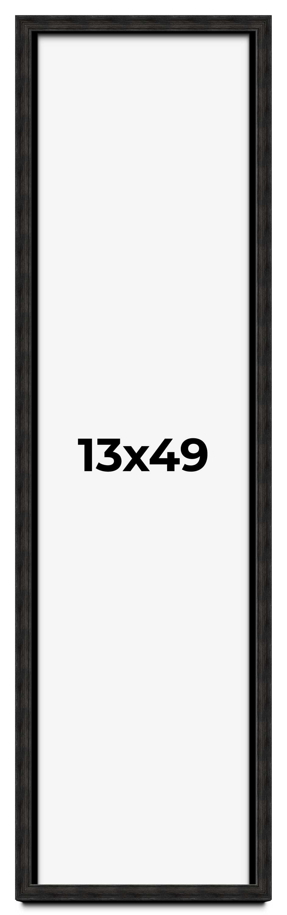 13x49 Shadow Box Black Rustic Barnwood Display Frame | 1.125 Inch Deep ...