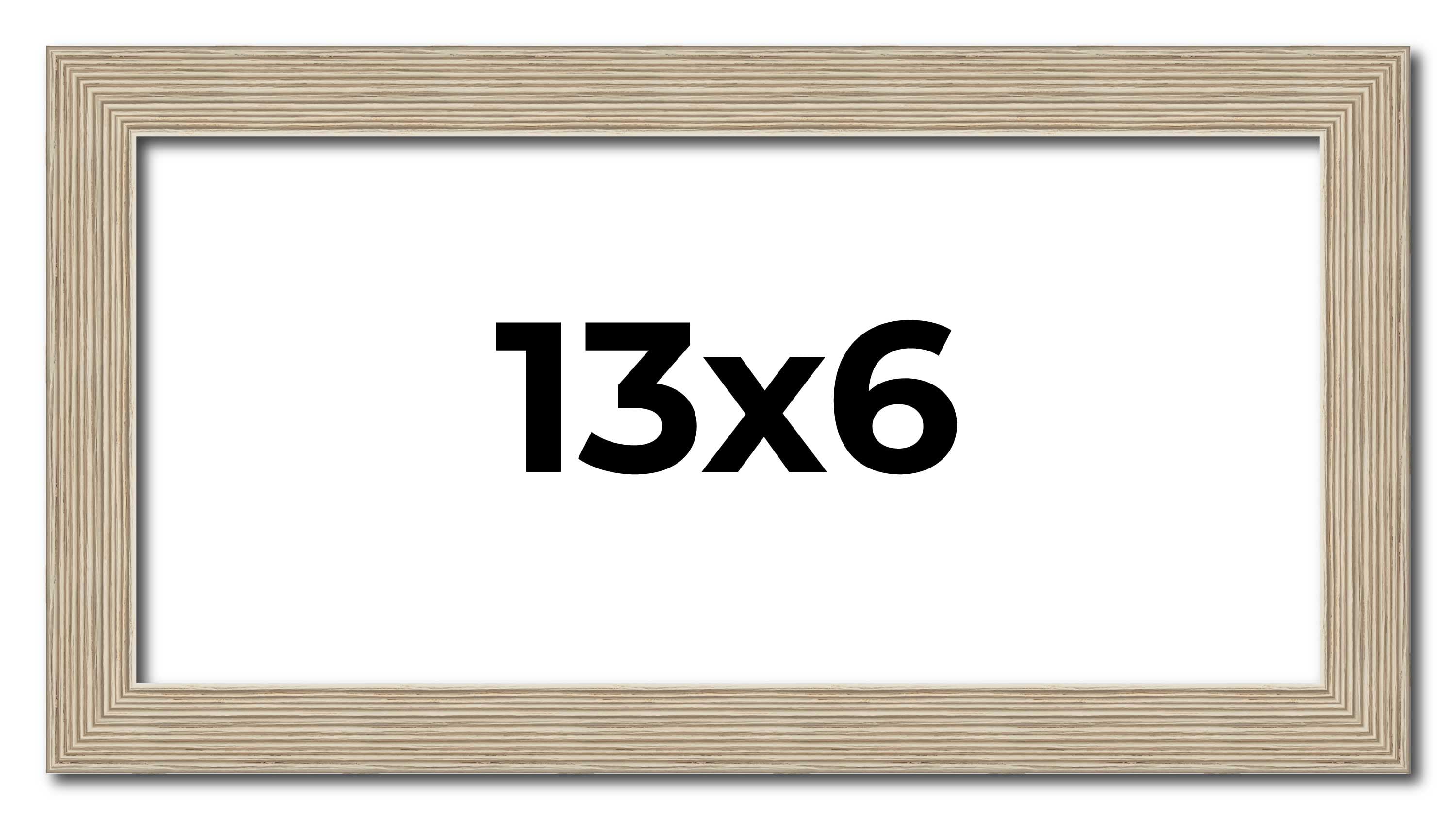 13x6 Frame Grey Solid Wood Picture Frame Width 1 Inches | Interior ...