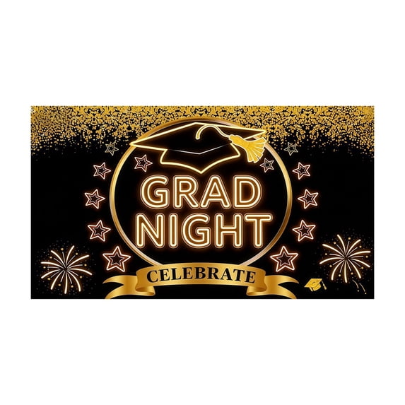 13x6ft Congrats Grad Banner Class of 2026 Graduation Backdrop Blue and ...