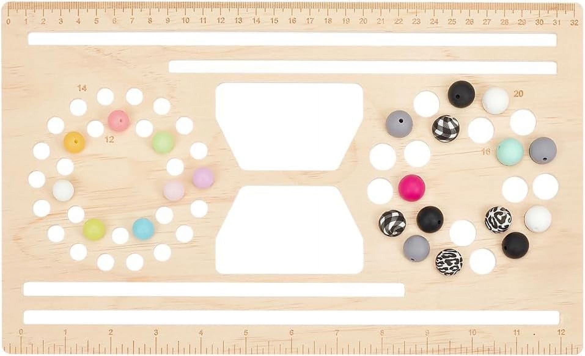 13x7.8 Inch Wood Bead Board Hollow Silicone Bead Board Kit Papaya Whip ...