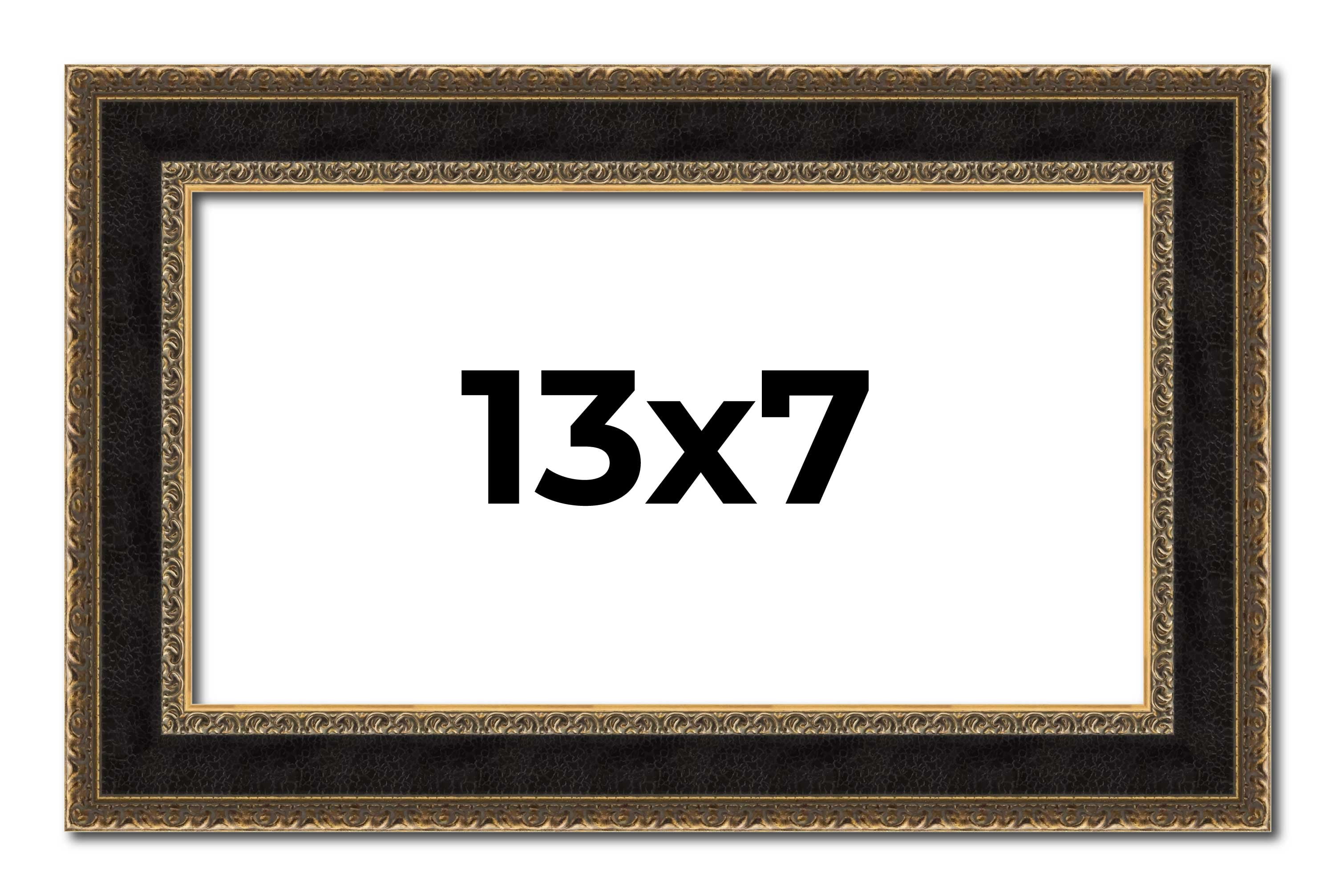 13x7 Frame Gold Antique Vintage Sold Wood Picture Frame | 1.75 Inch ...