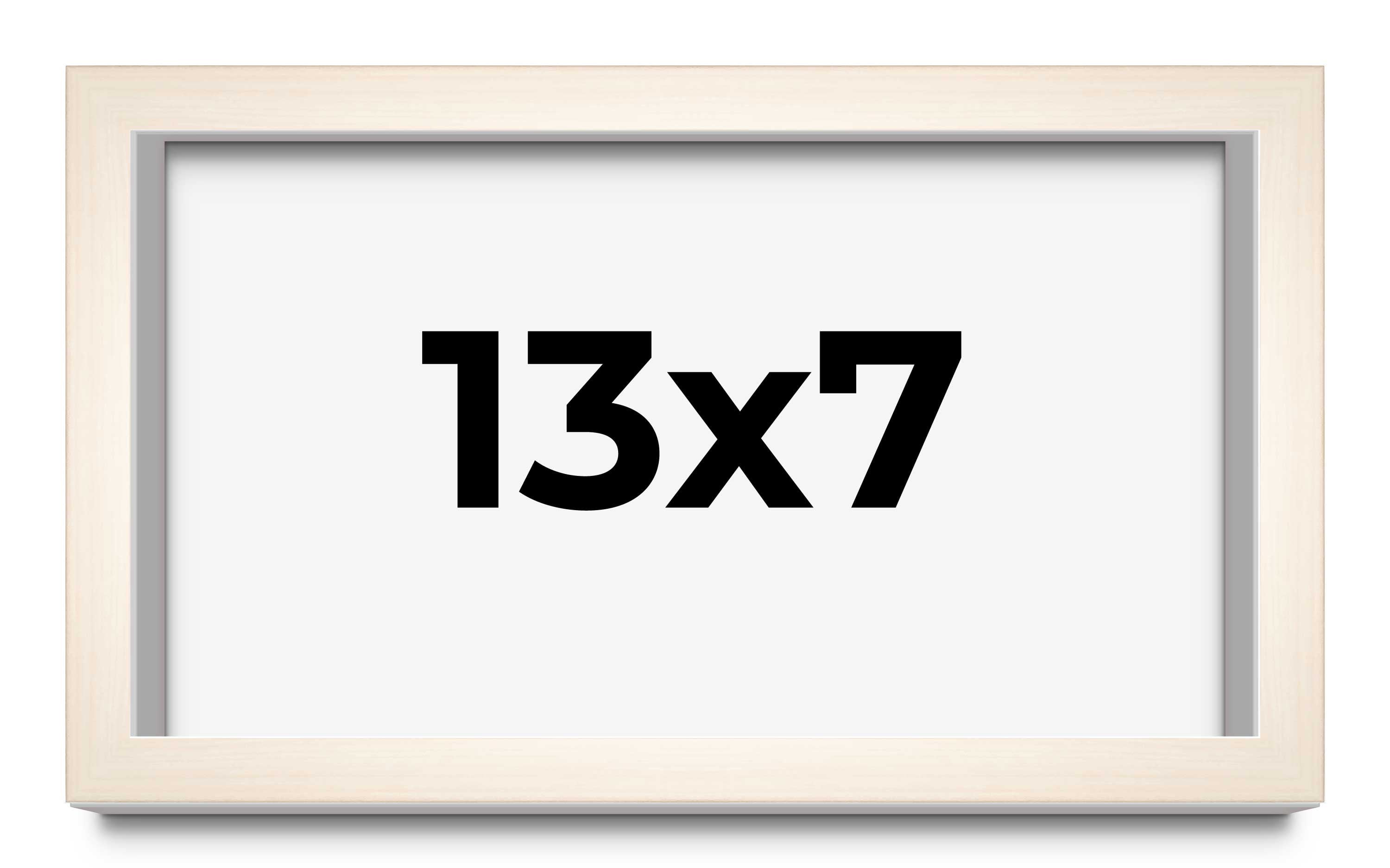 13x7 Frame White Wheat Solid Wood Picture Frame | Moulding Width 0.75 ...