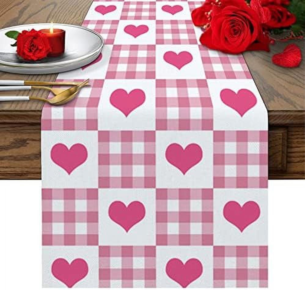 13x70inch Burlap Table Runners Vintage Floral Plant Cotton Linens Table ...