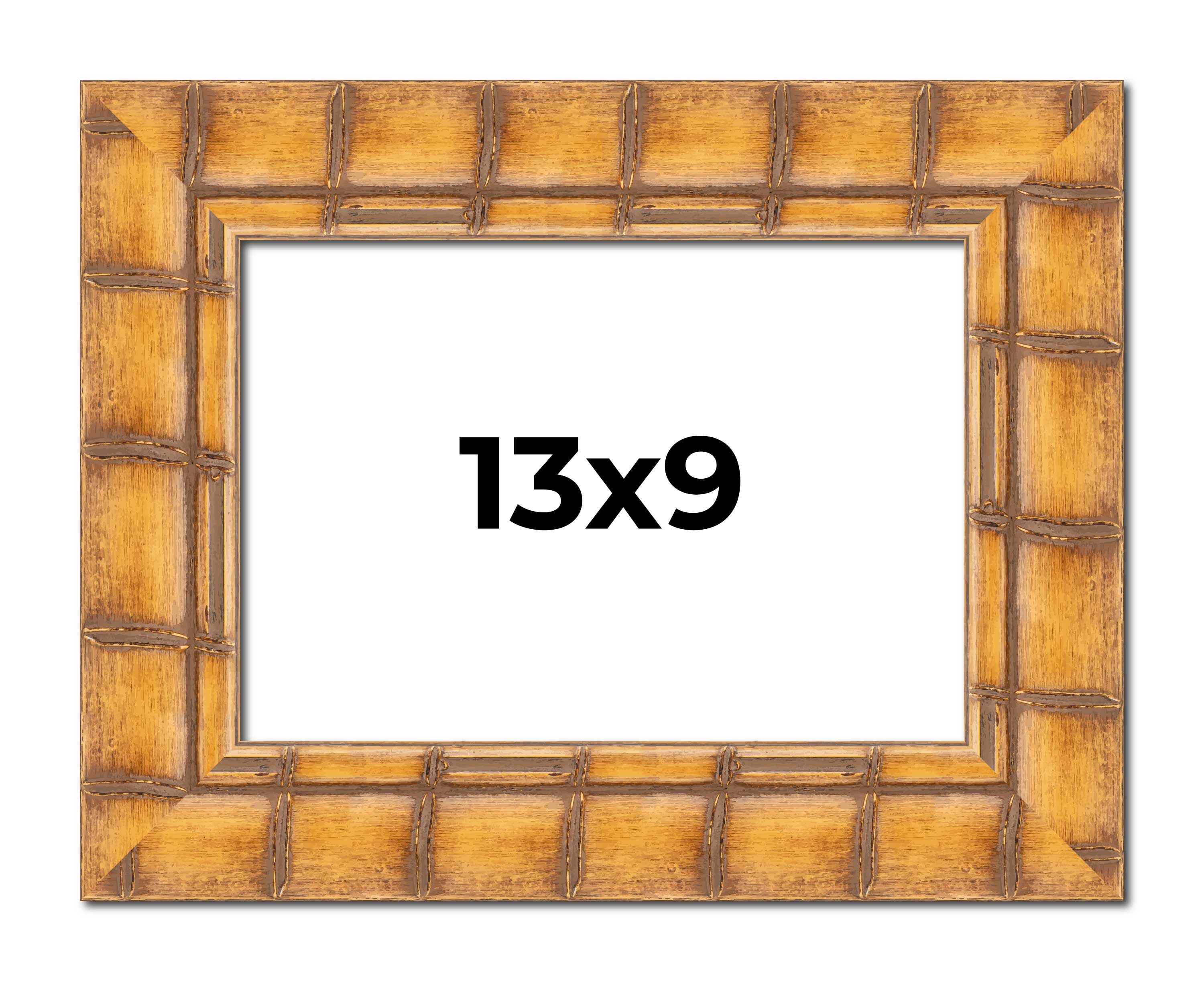13x9 Frame Beige Real Wood Picture Frame Width 3 inches | Interior ...
