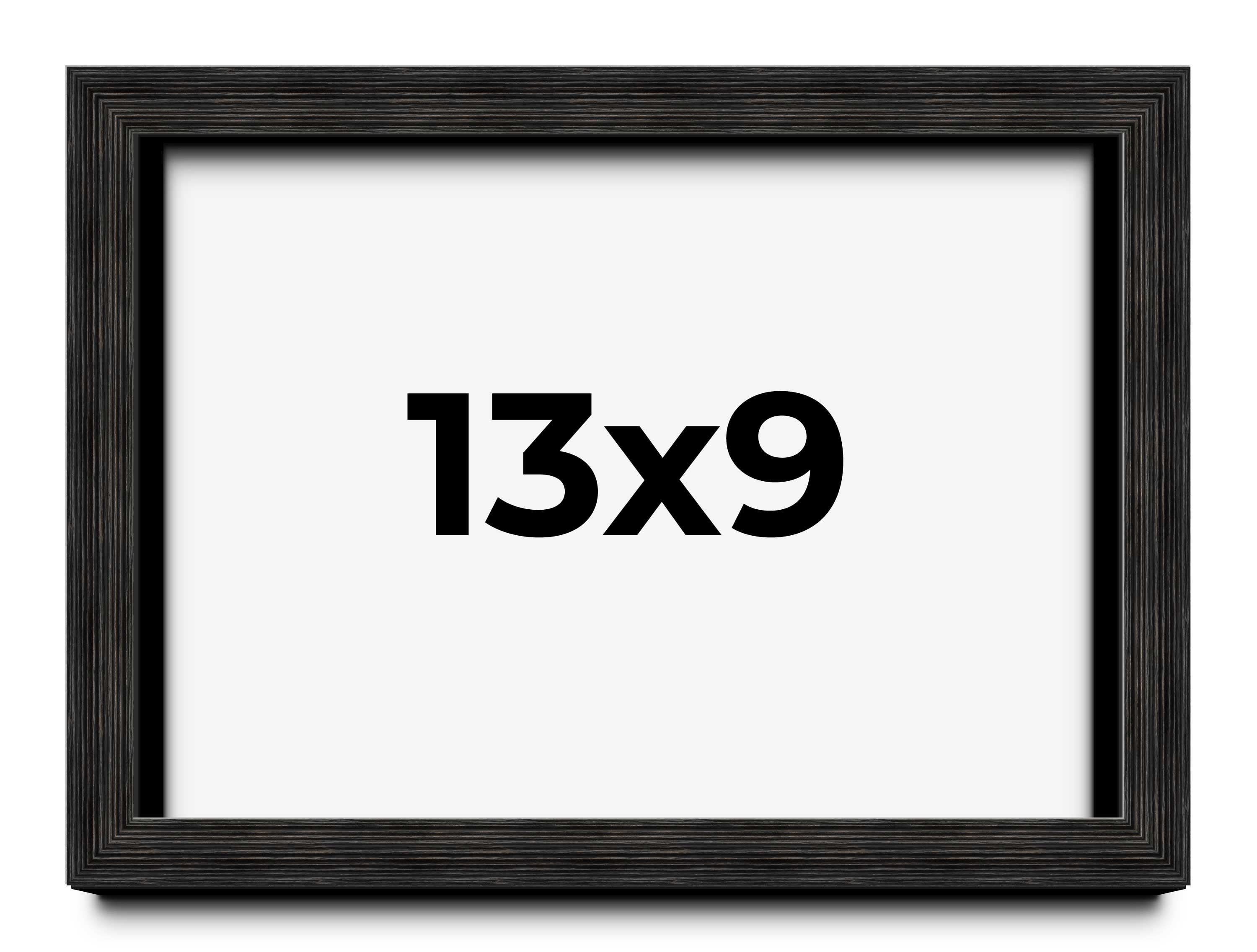 13x9 Shadow Box Black Rustic Barnwood Display Frame | 1.125 Inch Deep ...