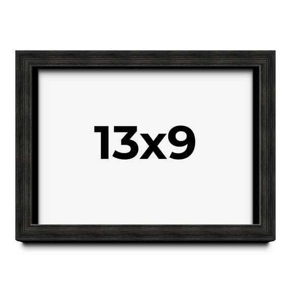 13x9 Shadow Box Black Rustic Barnwood Display Frame | 1.125 Inch Deep ...