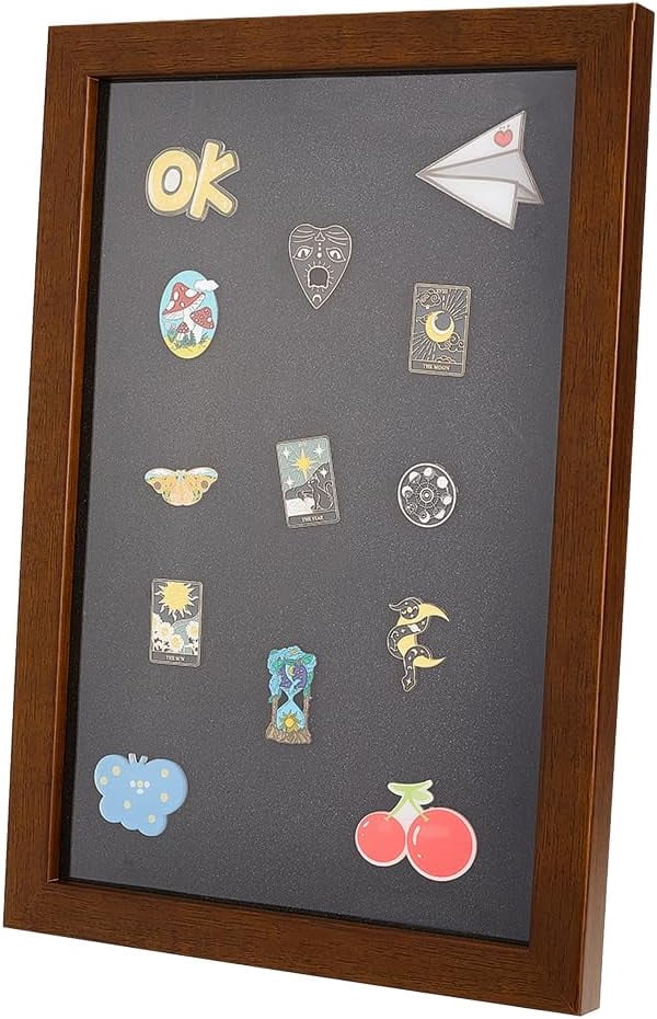 13x9Inch Pin Display Case Medal Display Frame Wood Picture Frame ...