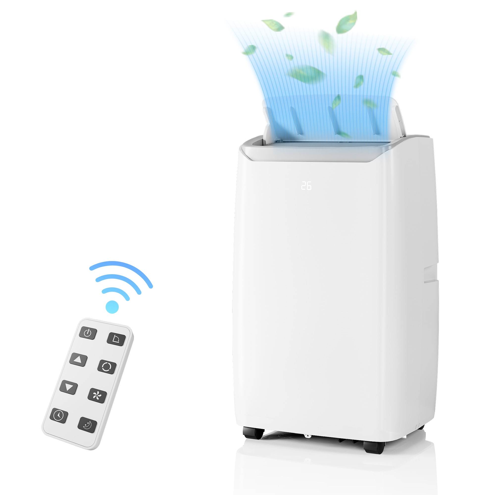 14,000 BTU Portable Air Conditioner with Built-In Dehumidifier ...