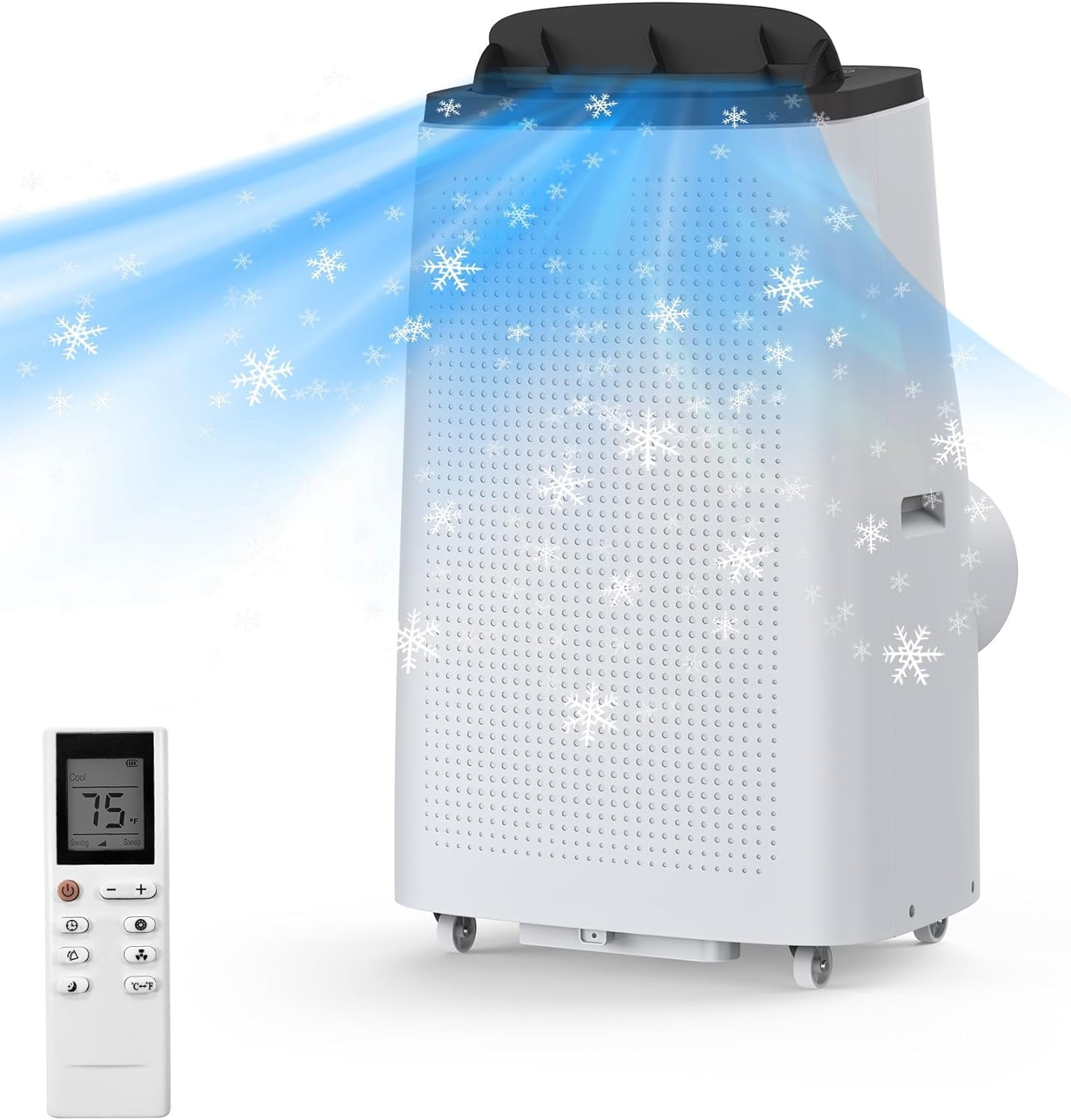 14,000 BTU Portable Air Conditioner Cools Up to 700 Sq.Ft,3-IN-1 Quiet ...