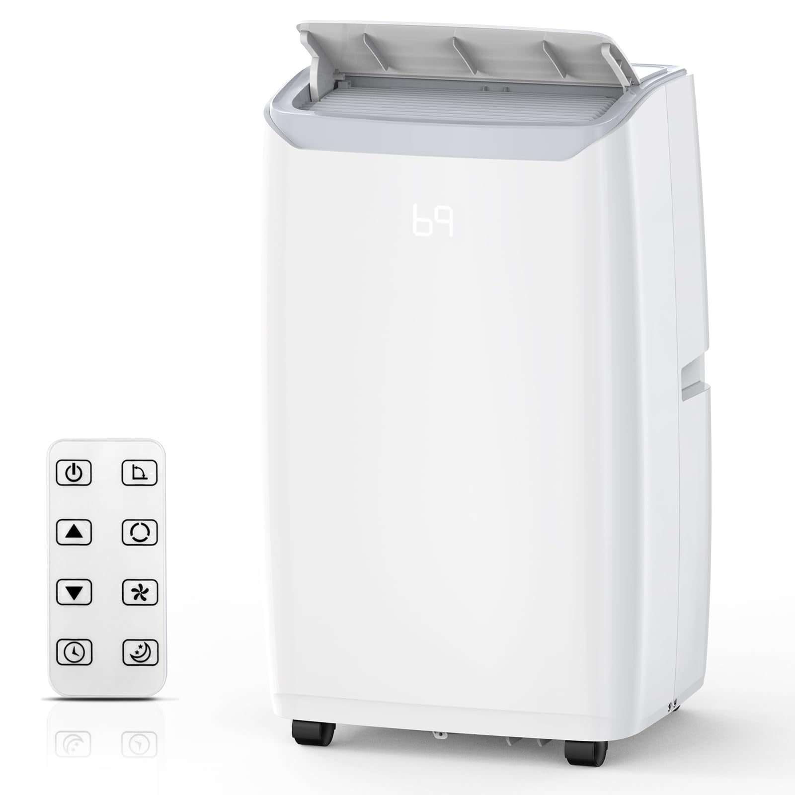 14,000 BTU Portable Air Conditioner Cools Up to 750 Sq.Ft, 3-in-1 Free ...