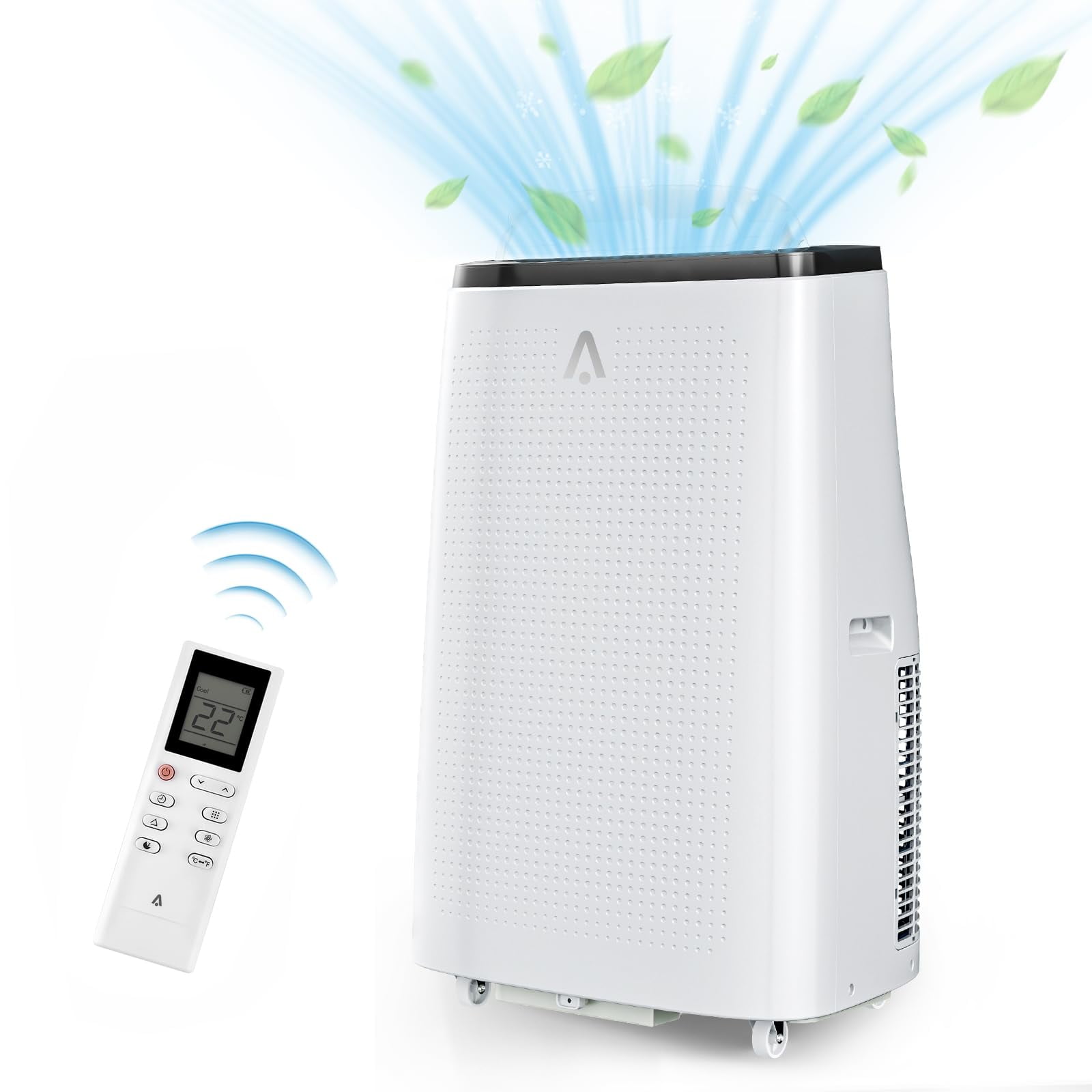 14,000BTU (ASHRAE) PortableConditioner, Dehumidifier, Fan with Remote ...