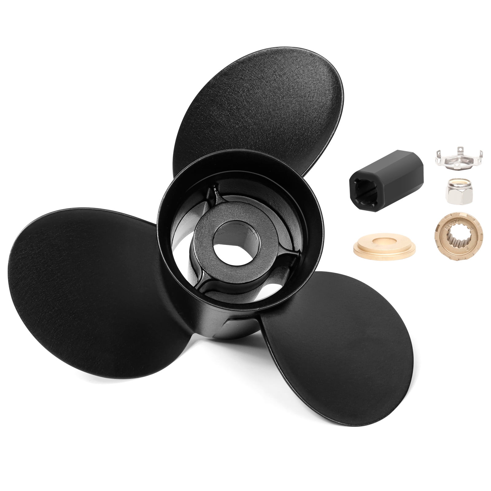 14 1/2 x 19 Pitch 48-832830A45, Rubber Hub Aluminum Boat Outboard Moto ...