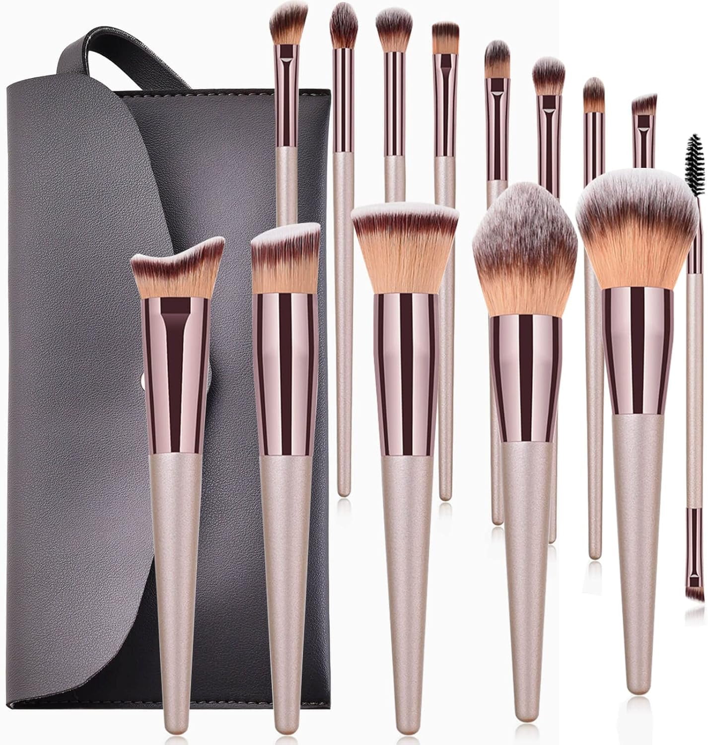 14+1 Pcs Make Up Brush Premium Synthetic Makeup Brushes Set ...
