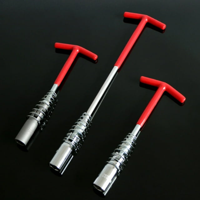 14/16/21mm T-shape Handle Car Auto Spark Plug Socket Wrench Installer ...