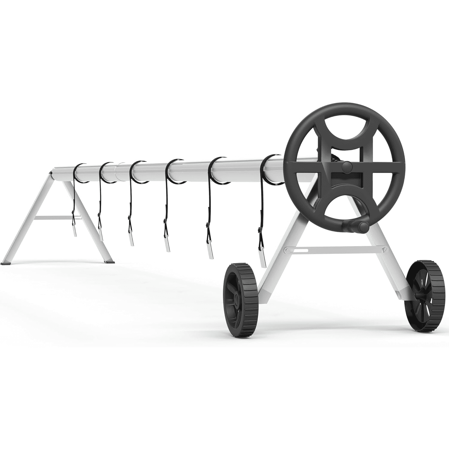 14/18/21ft Pool Solar Cover Reel with Ball Bearings Durable Aluminum ...