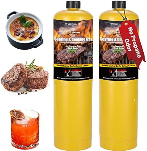 14.1oz MAPP Gas 2 Packs Kit 99.99% High Purity Equal to MAP Gas Hotter ...