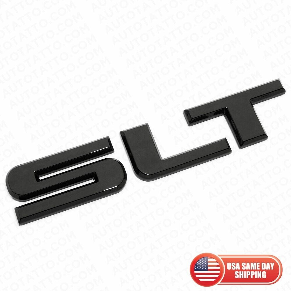 14 - 20 GMC SLT Tailgate Door Letter Nameplate Emblem Logo Badge Gloss ...