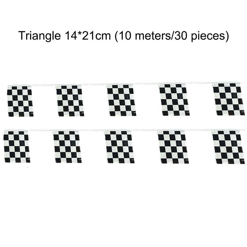 14*21cm pennants Checkered Flags Black and White Pennant Racing Banner ...