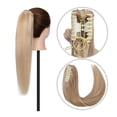 14-22 Inch Long Human Hair Ponytail Claw Clip Ponytail Extension Indian ...