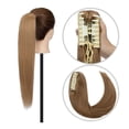 14-22 Inch Long Human Hair Ponytail Claw Clip Ponytail Extension Indian ...