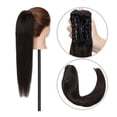 14-22 Inch Long Human Hair Ponytail Claw Clip Ponytail Extension Indian ...