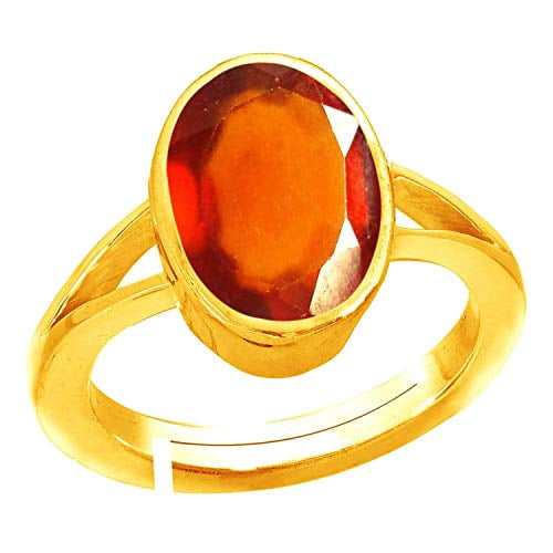 14.25 Ratti Natural Gomed Stone Astrological Gold Ring Adjustable Gomed ...