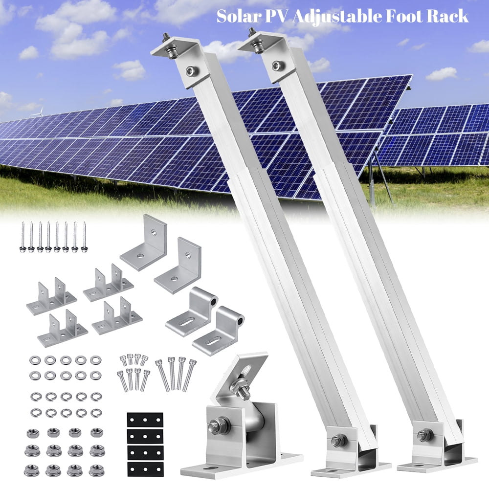 14-26in Adjustable Solar Panel Mount Bracket with Mounting Foot Racket ...