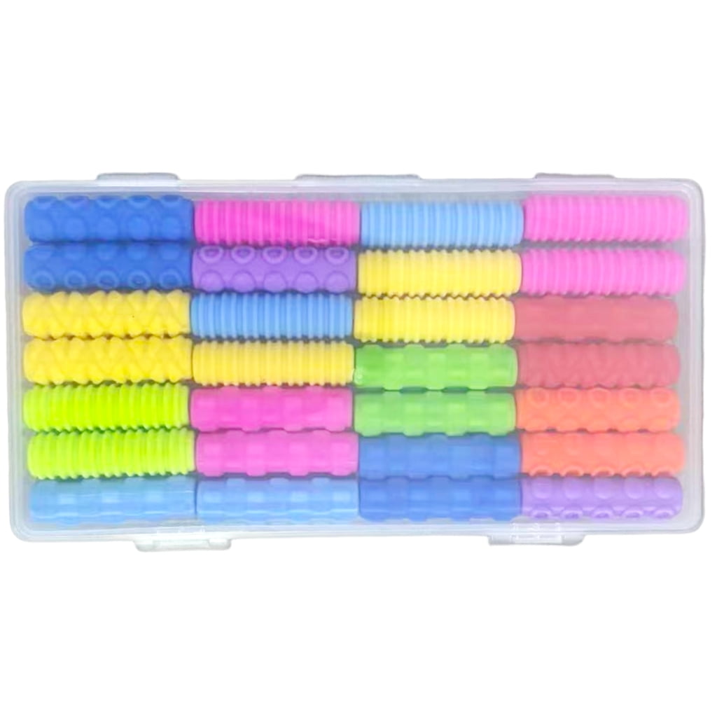 14/28Pcs Soft Silicone Pen Grip Writing Aid Grip Ergonomic Pen Grips ...