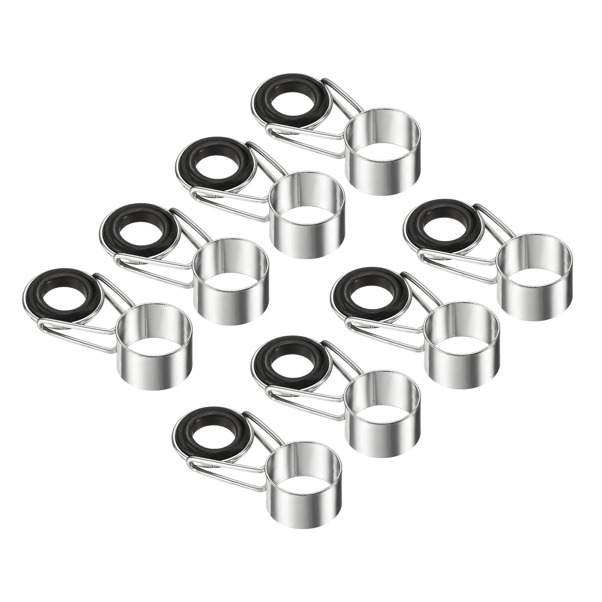 14.2mm Tube Dia Iron Fishing Rod Guide Repair Kit Line Ring Replacement ...