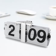 Betus Retro Style Flip Desk Shelf Clock - Classic Mechanical Digital ...