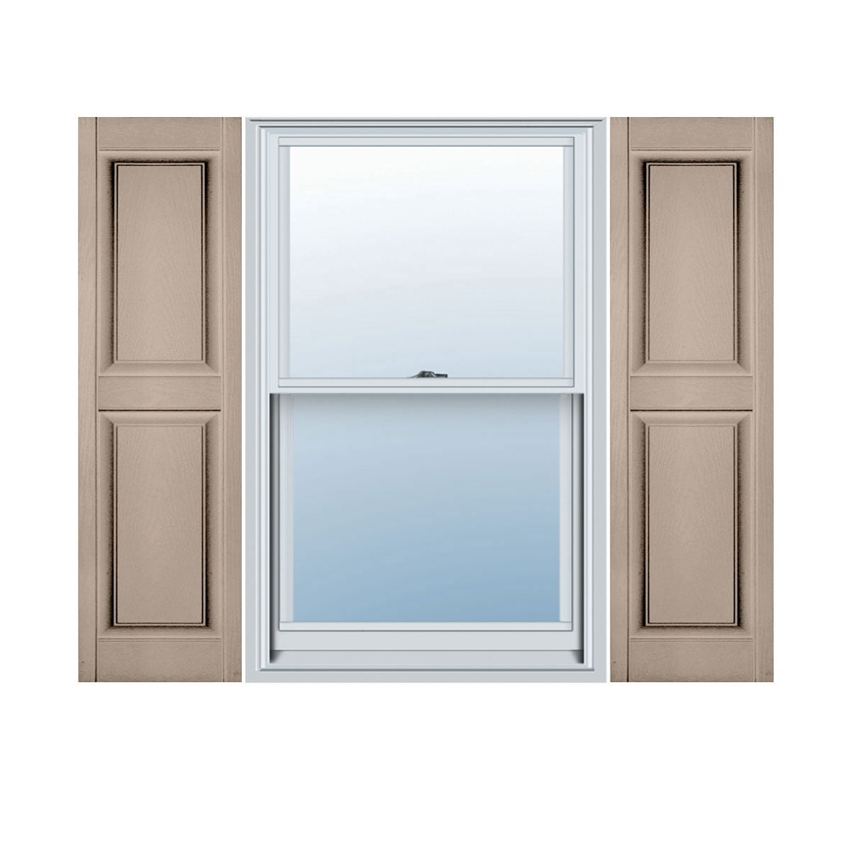14 3/4"W x 71"H Mid-America Vinyl, Standard Size Williamsburg Double ...