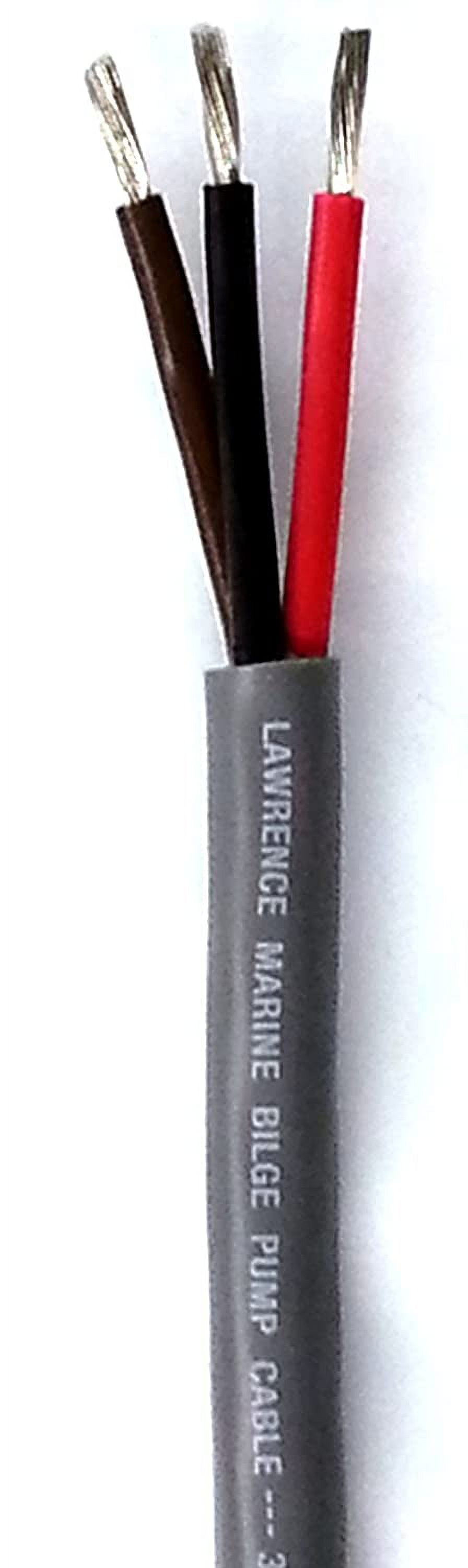 14/3 AWG Bilge Tinned Marine Cable, SJTOW Red/Black/Brown 50 Feet ...