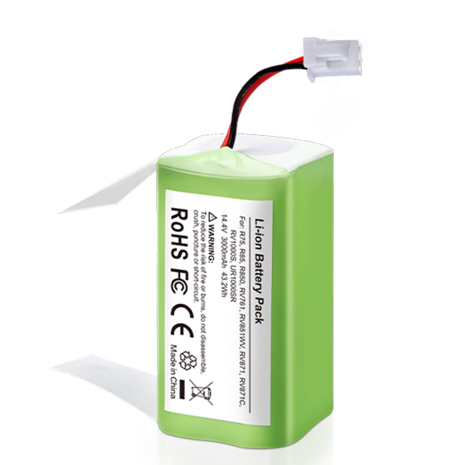 Powerextra 14.4V 3.0Ah Replacement Battery, Fits Shark Ion RVBAT850 ...