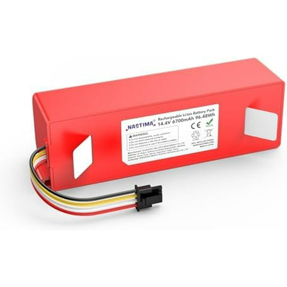 14.4V 6700mAh 96.48Wh Li-ion Battery Compatible with Xiaomi Roborock ...