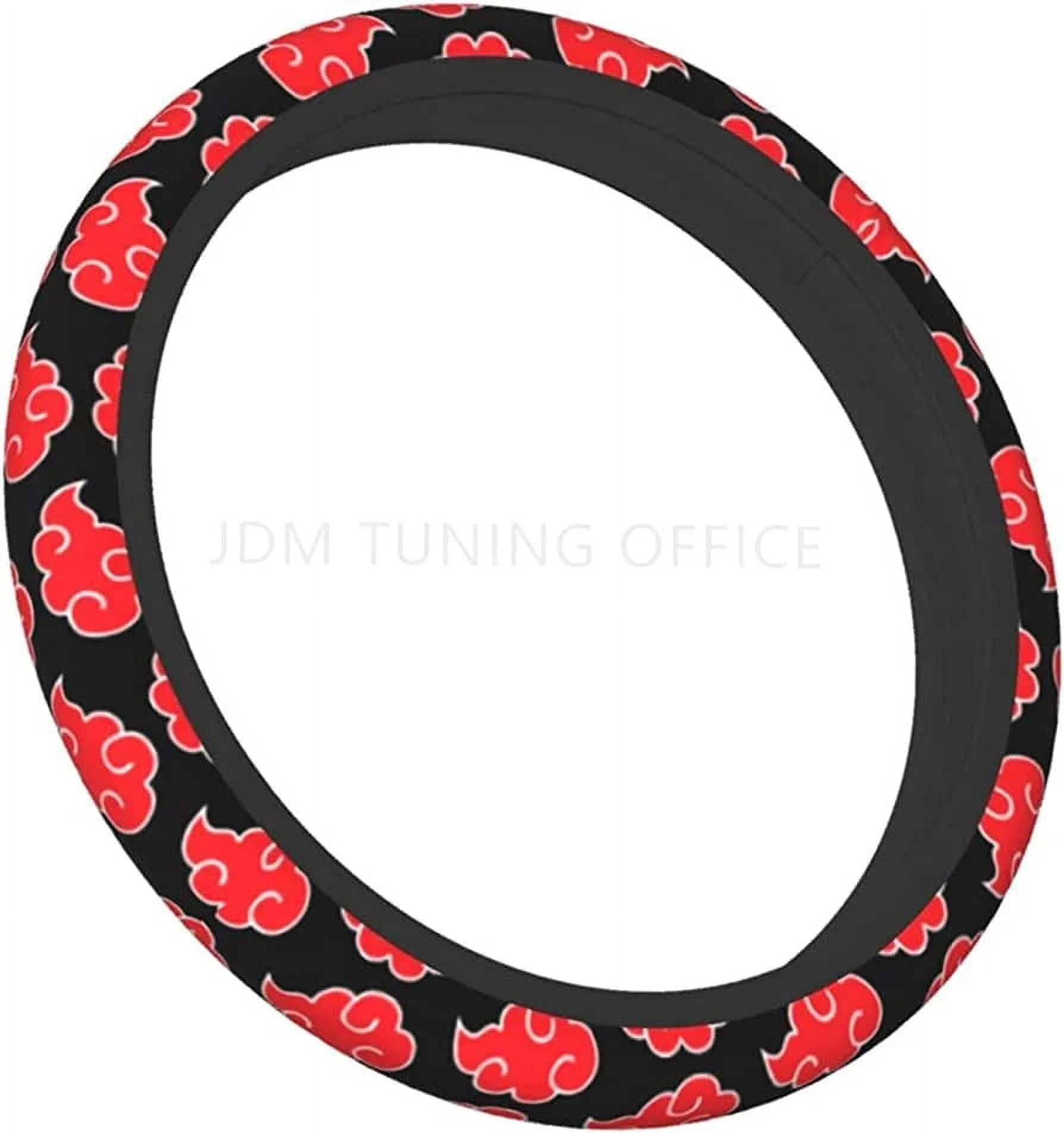 14.5-15 Inch Anime Red Cloud Naturo Akatsuki Steering Wheel Cover for ...