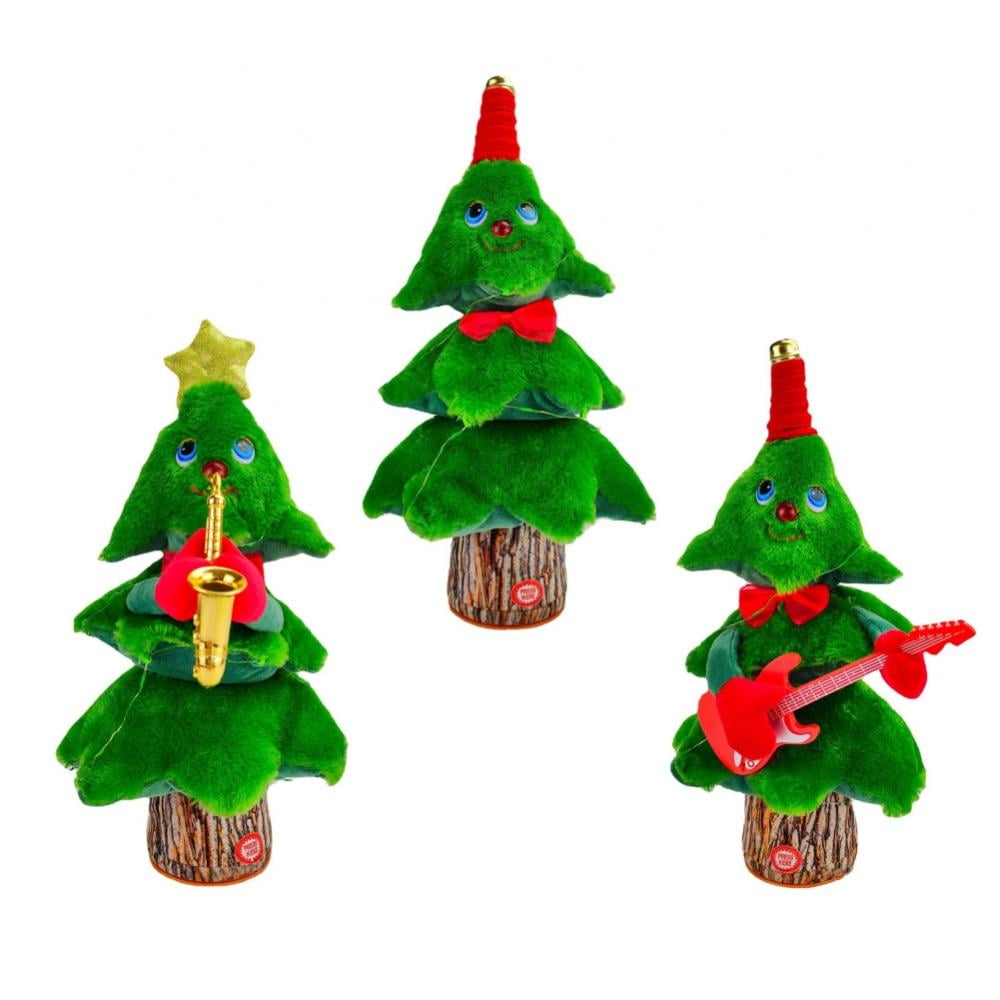 14.5" Animated Christmas Tree: Singing Dancing Plush Toy - Walmart.com