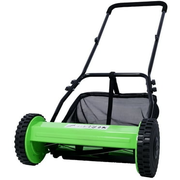 McLane 25 in. Gas Self Propelled 7 Blade Reel Mower with Lawn Bag, Easy ...