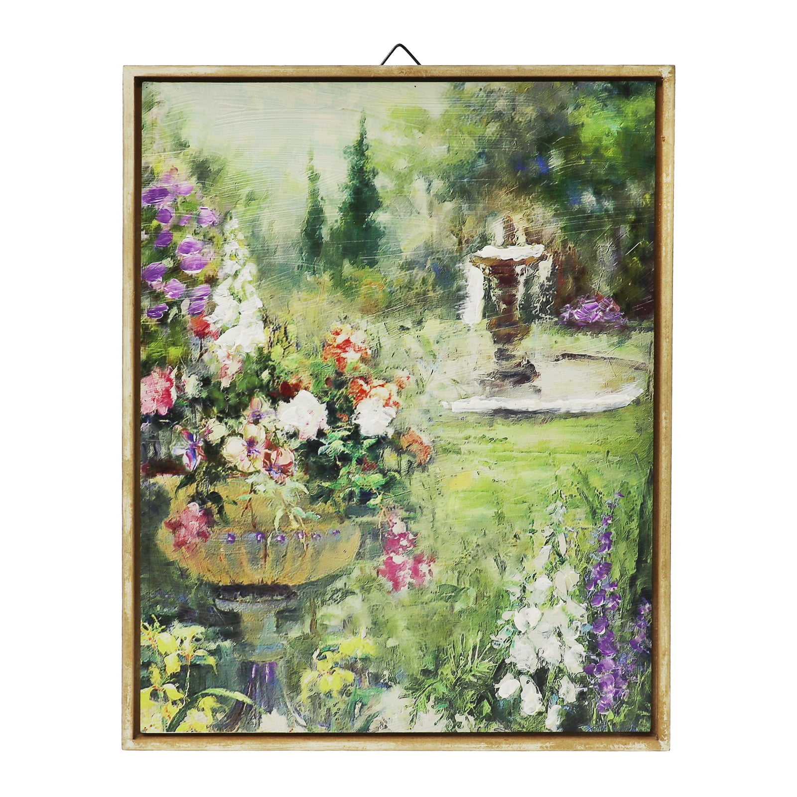 14.5" Garden Wall Art in Natural Frame by Ashland® - Spring Home Decor ...