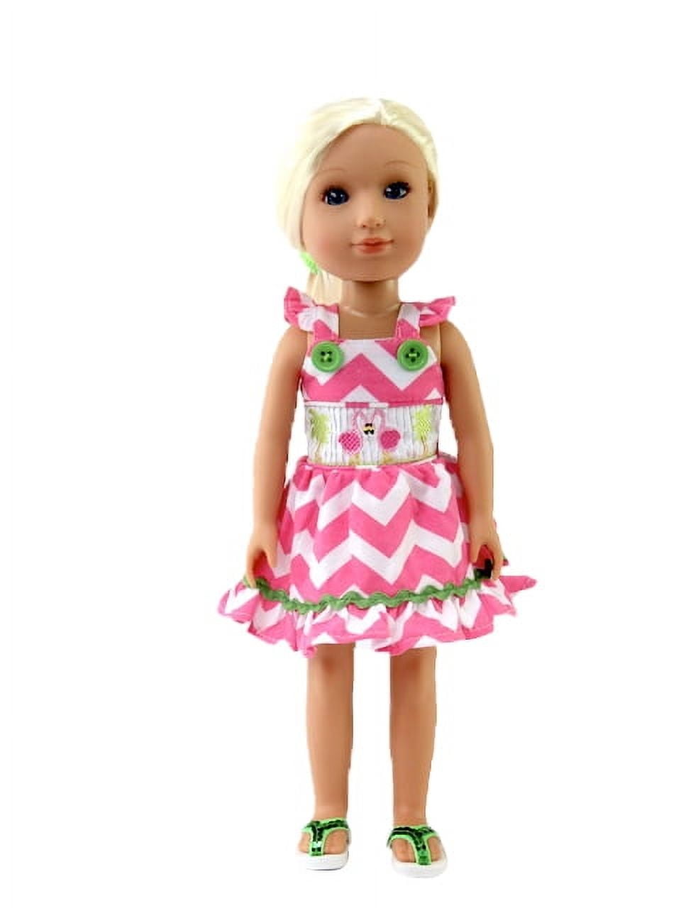 14.5 INCH DOLL: Flamingo Sun Dress - Compatible with 14 Inch Wellie ...
