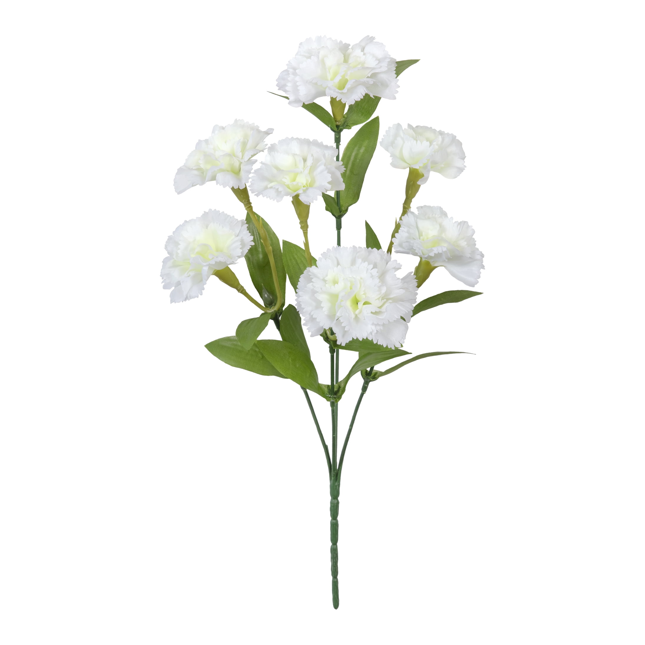 Mainstays 14.5-inch Artificial Silk White Carnation Spring Pick, for ...