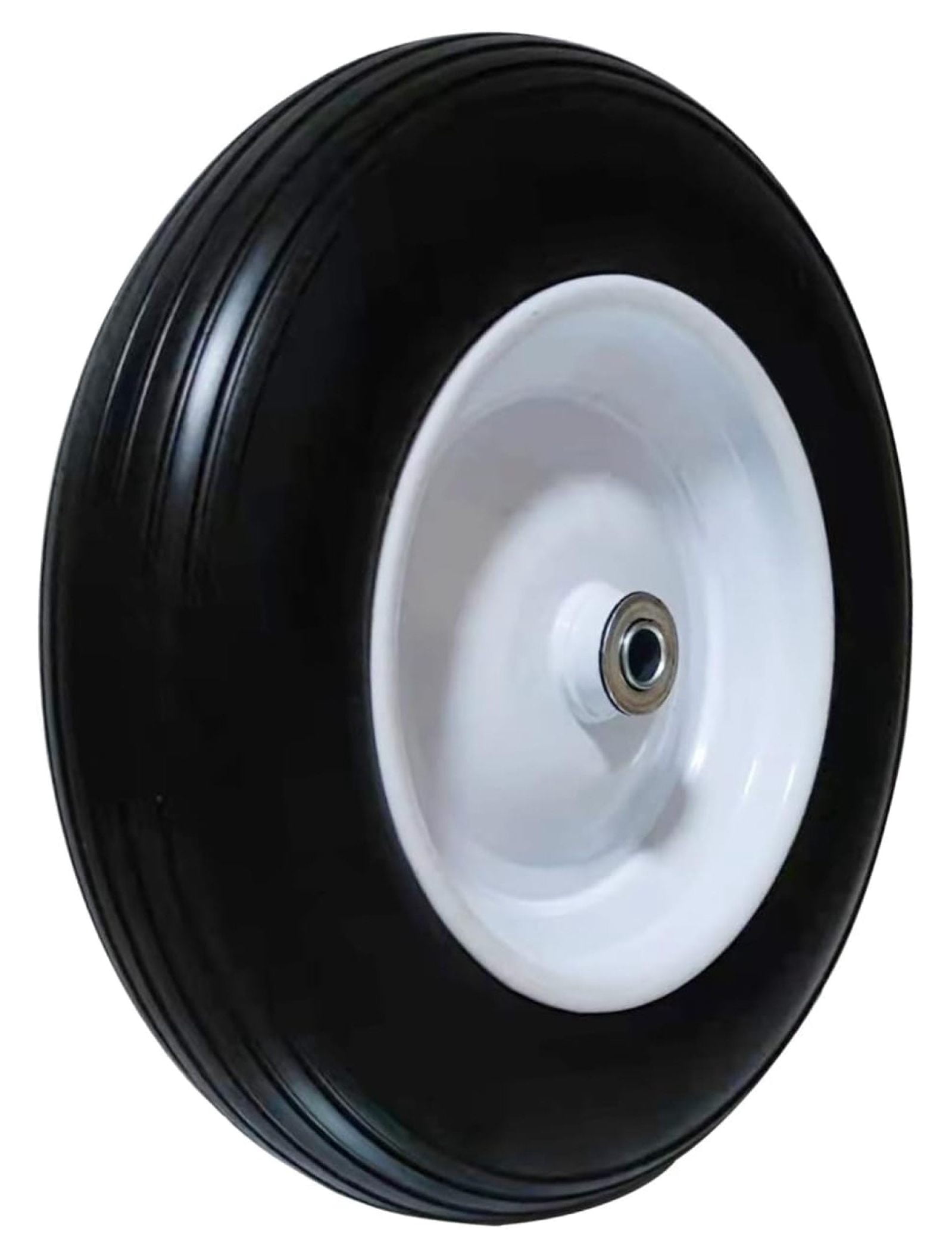 14.5 inch Flat-Free Wheelbarrow Tire with 5/8 Bearings, 3” Hub ...