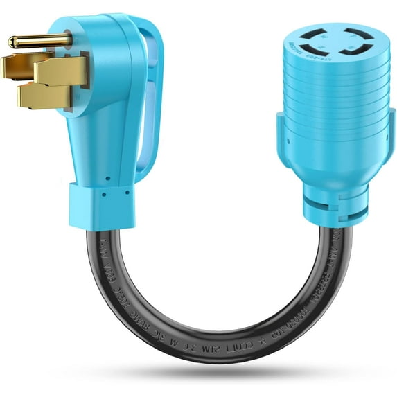 14-50P Male to L14-30R Female Generator Adapter Cord, 50 Amp to 4 Prong ...