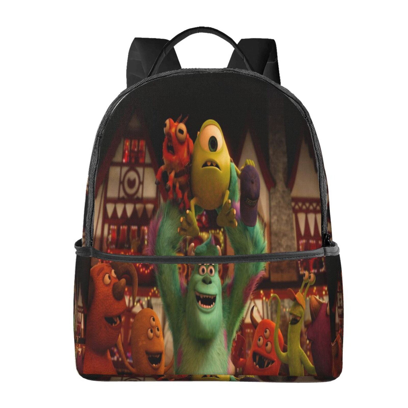 14.5In Mons-ter Inc Backpack Leather Bag Lightweight Waterproof Bag ...